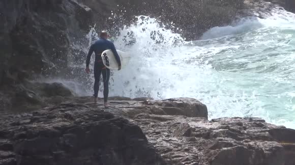 Crazy surfer risks his life in rough seas - Buy, Sell or Upload Video ...