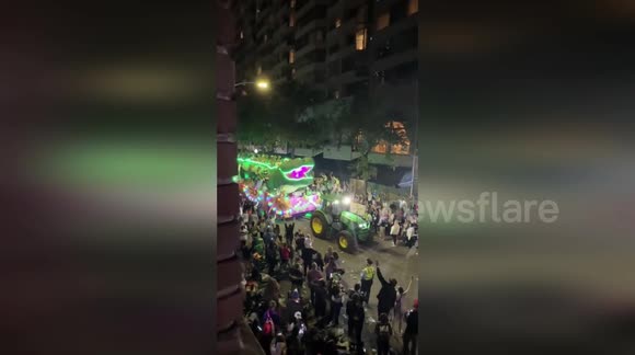 US: Bacchagator Steals The Show As Krewe Of Bacchus Parade Electrifies ...