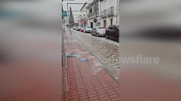 Spain: Sudden Hailstorm Slams Malaga Province As Storm Regina Unleashes ...