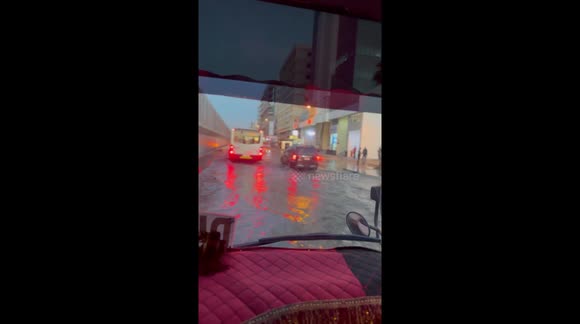 UAE: Dubai Battered by Heavy Rain and Flooding as Severe Storm System ...