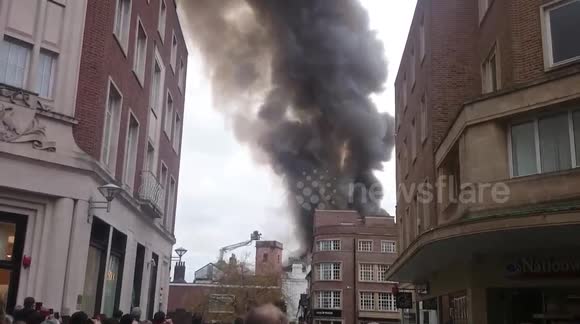 Fire breaks out near Exeter cathedral - Buy, Sell or Upload Video ...