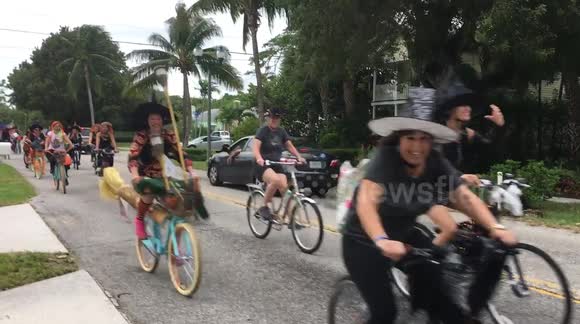 Witches Ride Through Delray Beach Florida for Halloween Fundraiser ...