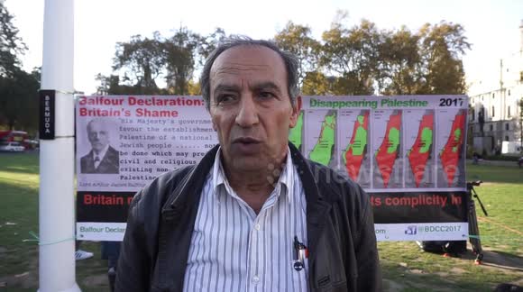Days of Palestine protest against Balfour Declaration,London,UK - Buy ...