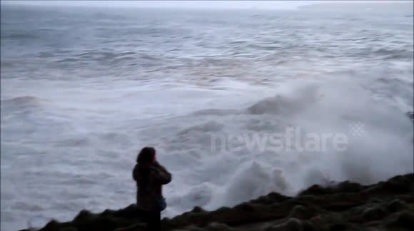 St Ives Flooding and Storm Waves - Buy, Sell or Upload Video Content ...