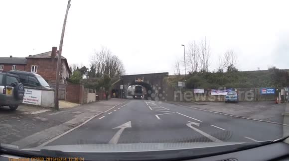 Lorry Hits Low Bridge - Buy, Sell or Upload Video Content with Newsflare