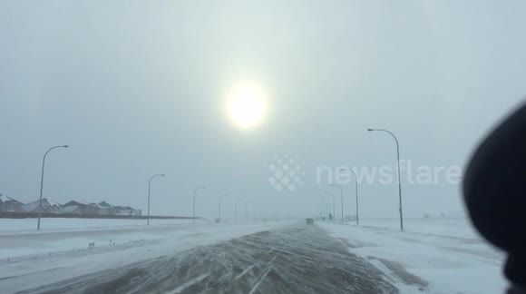 Snow blown on road creates wave-like patterns - Buy, Sell or Upload ...