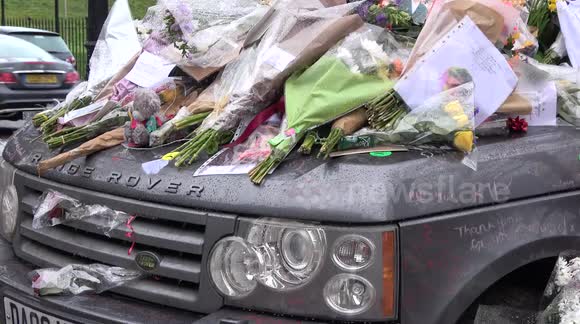 George Michael's car becomes shrine - Buy, Sell or Upload Video Content ...